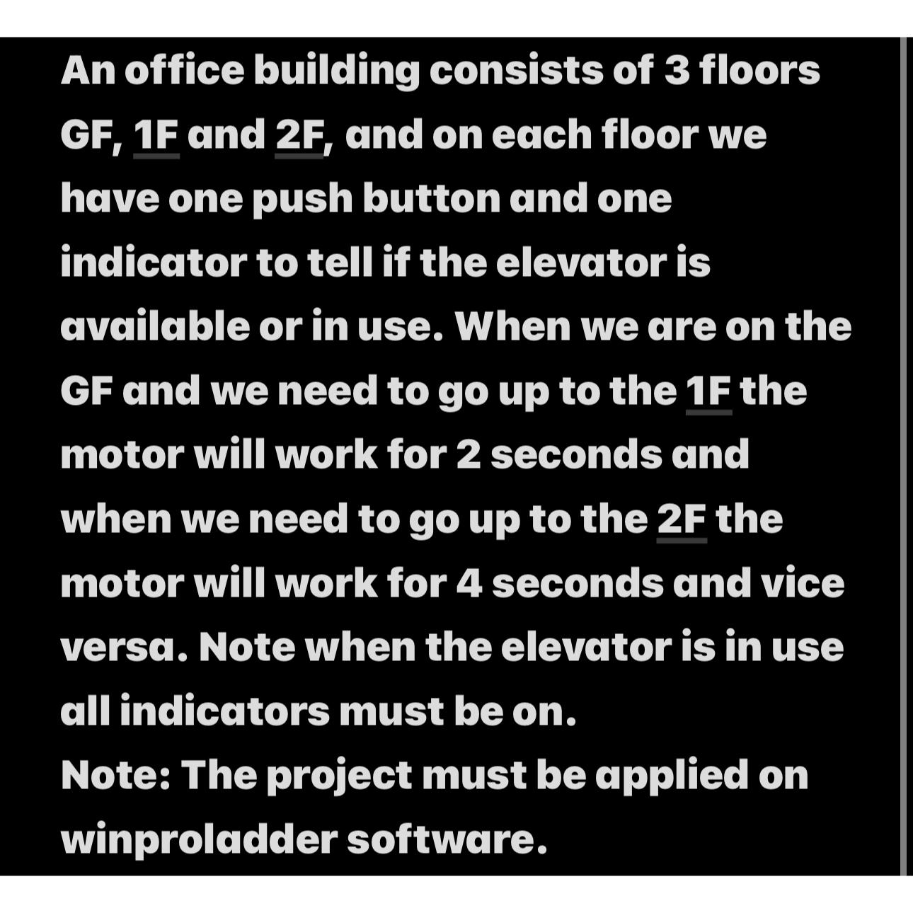 Solved An office building consists of 3 ﻿floors GF, 1F and | Chegg.com