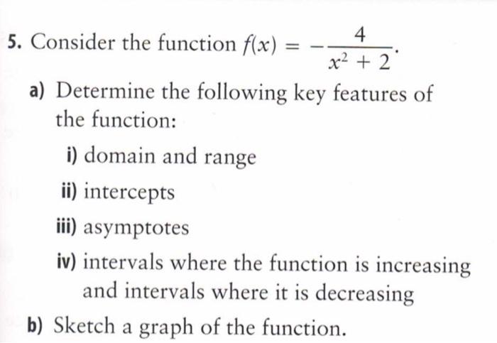 Solved 4. Write a possible equation for the function in each | Chegg.com