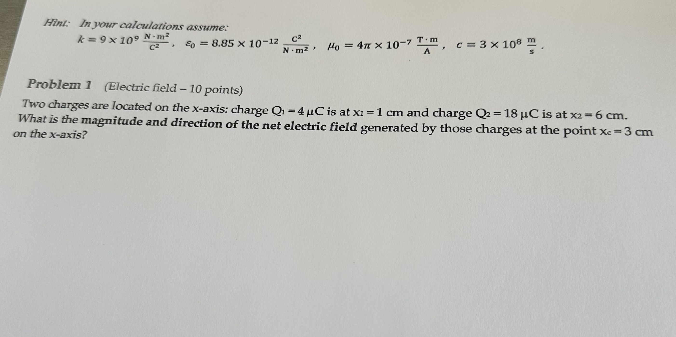 Solved Hint: In your calculations | Chegg.com