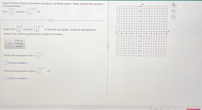 Solved Graph functions f and g in the same rectangular | Chegg.com