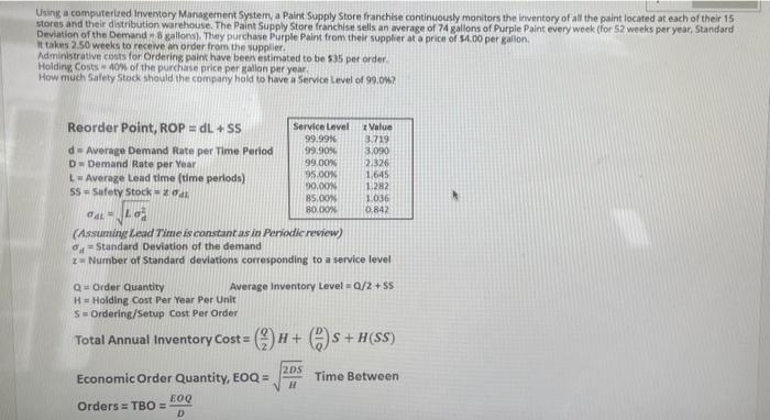 Solved Using a computerized Inventory Management System, a | Chegg.com