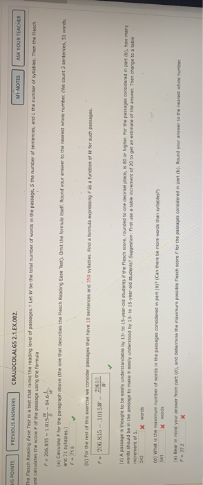 The Flesch Reading Ease Test is a test that ranks the | Chegg.com