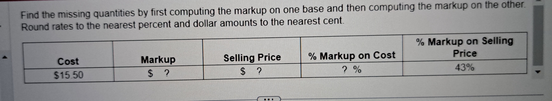 Solved Find the missing quantities by first computing the | Chegg.com