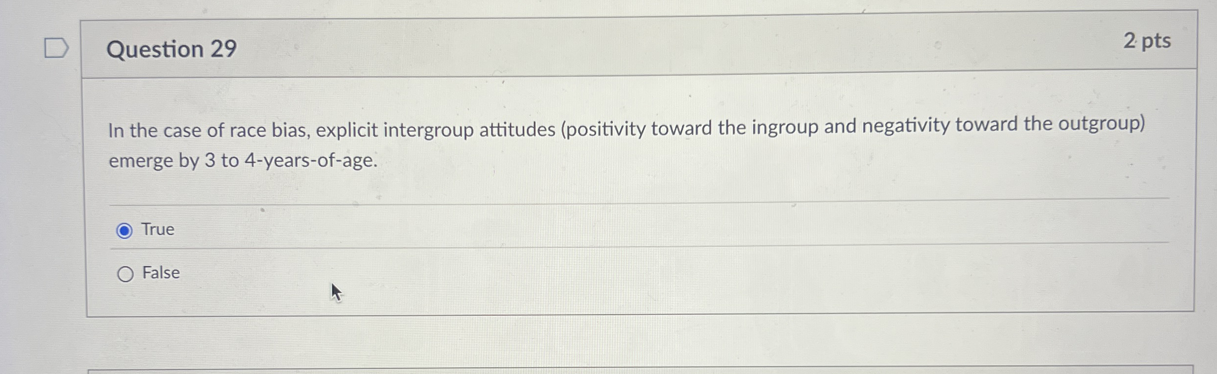 Solved Question 292 ﻿ptsIn the case of race bias, explicit | Chegg.com