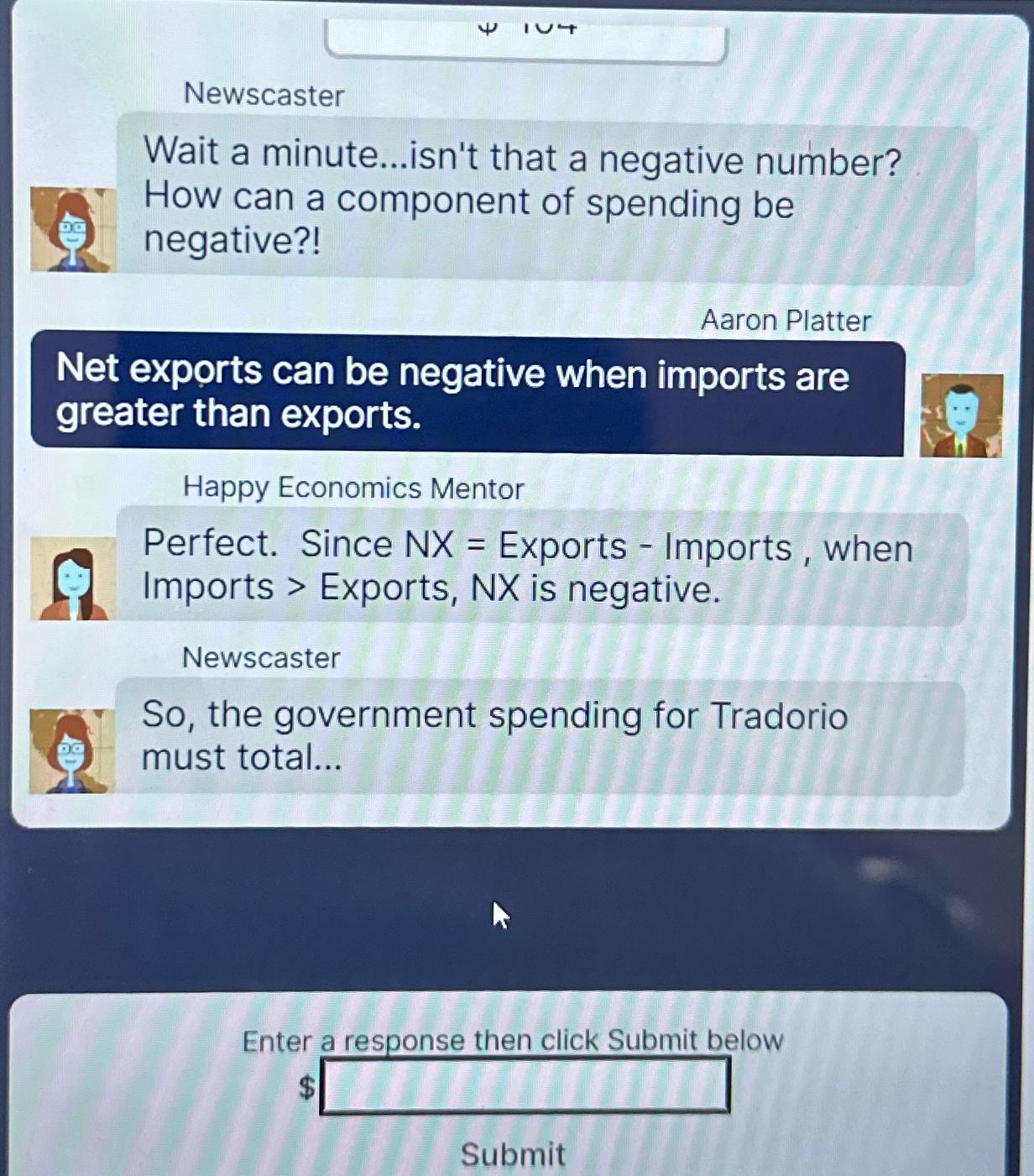 Solved NewscasterWait a minute...isn't that a negative | Chegg.com