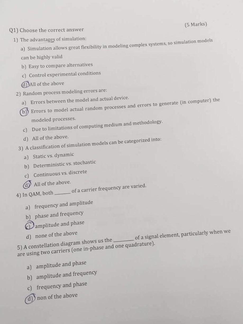 1) The advantages of simulation: a) Simulation allows | Chegg.com