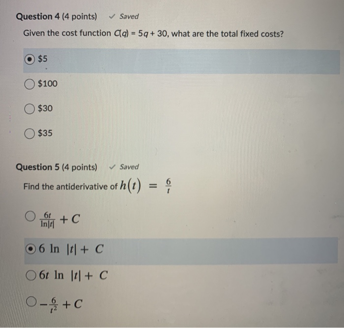 Solved The cost and revenue functions for a company are | Chegg.com