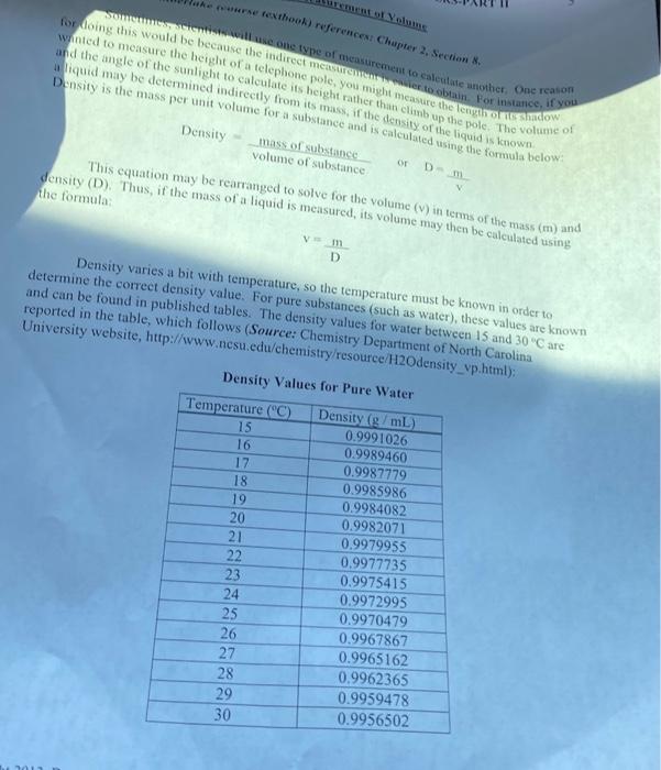 Table 1. Measuring Devices and Uncertainty Instrument | Chegg.com