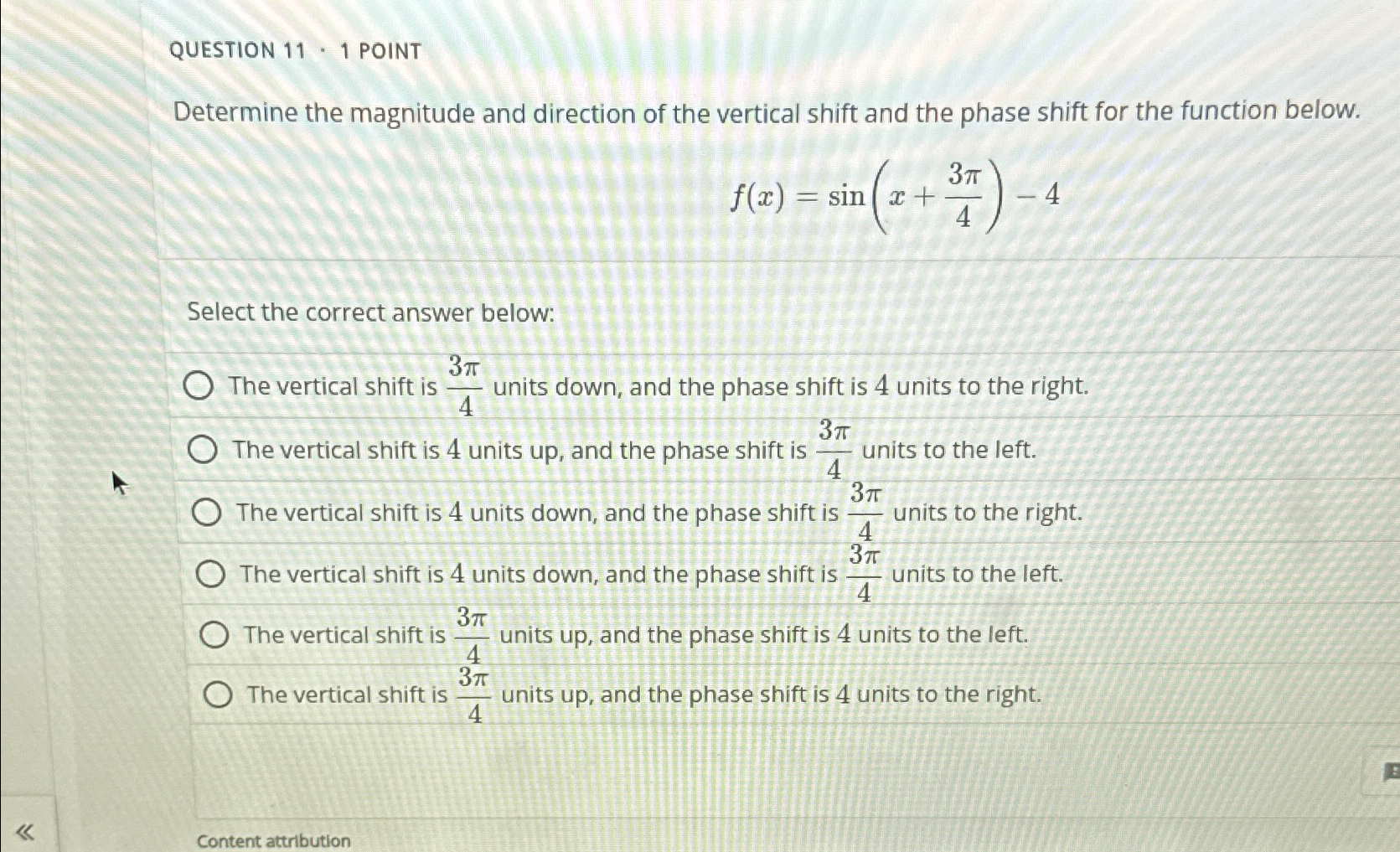 Solved QUESTION 11*1 ﻿POINTDetermine the magnitude and | Chegg.com