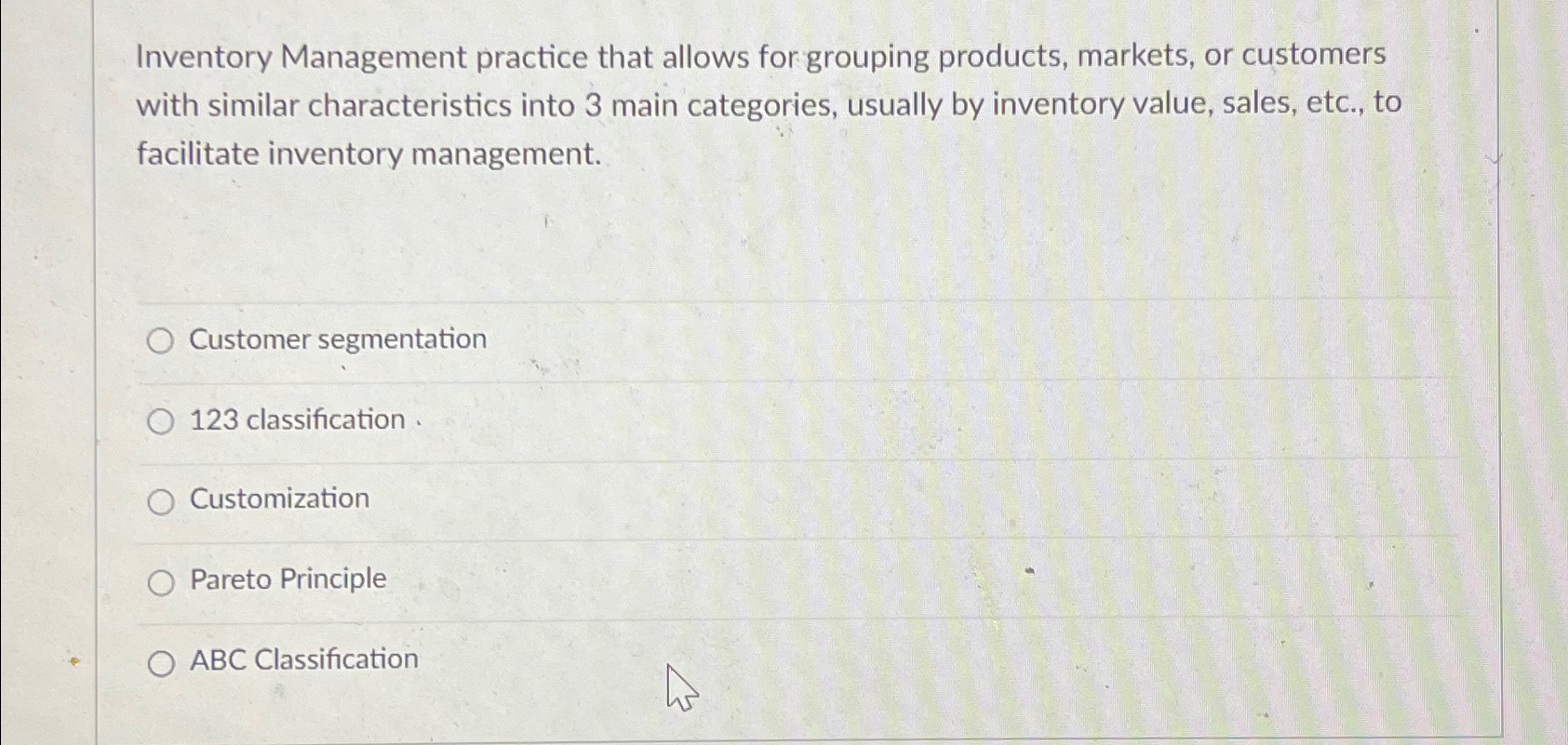 Solved Inventory Management practice that allows for | Chegg.com