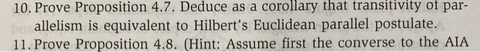 Solved 10. Prove Proposition 4.7. Deduce as a corollary that | Chegg.com