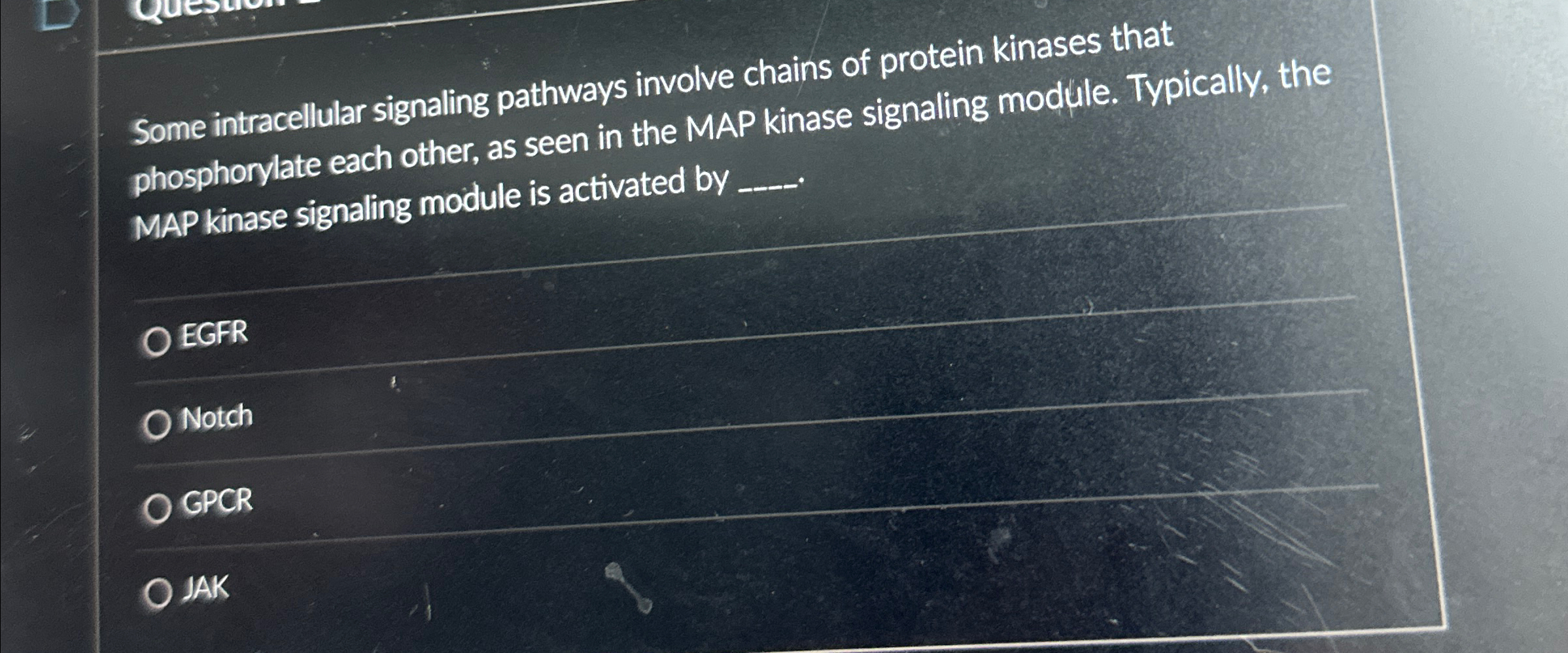 Solved Some intracellular signaling pathways involve chains | Chegg.com