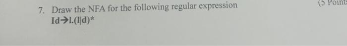 Solved 7. Draw the NFA for the following regular expression | Chegg.com