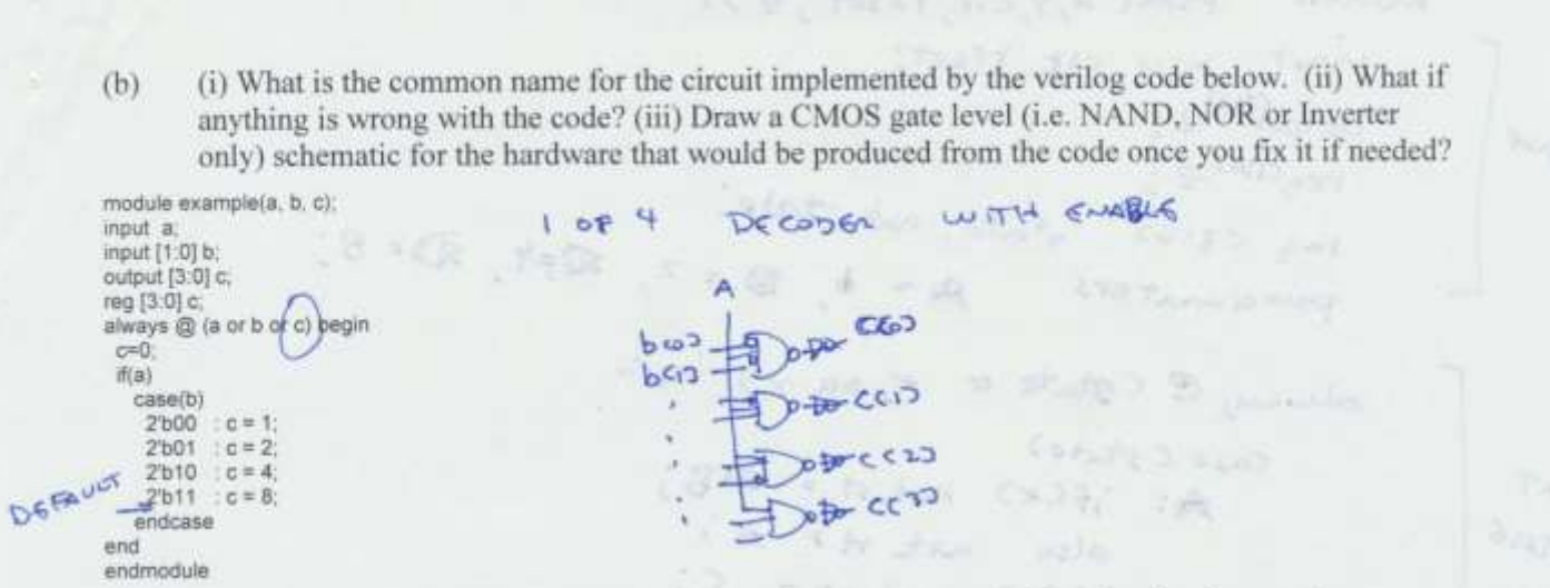 Solved (b) (i) ﻿What is the common name for the circuit | Chegg.com