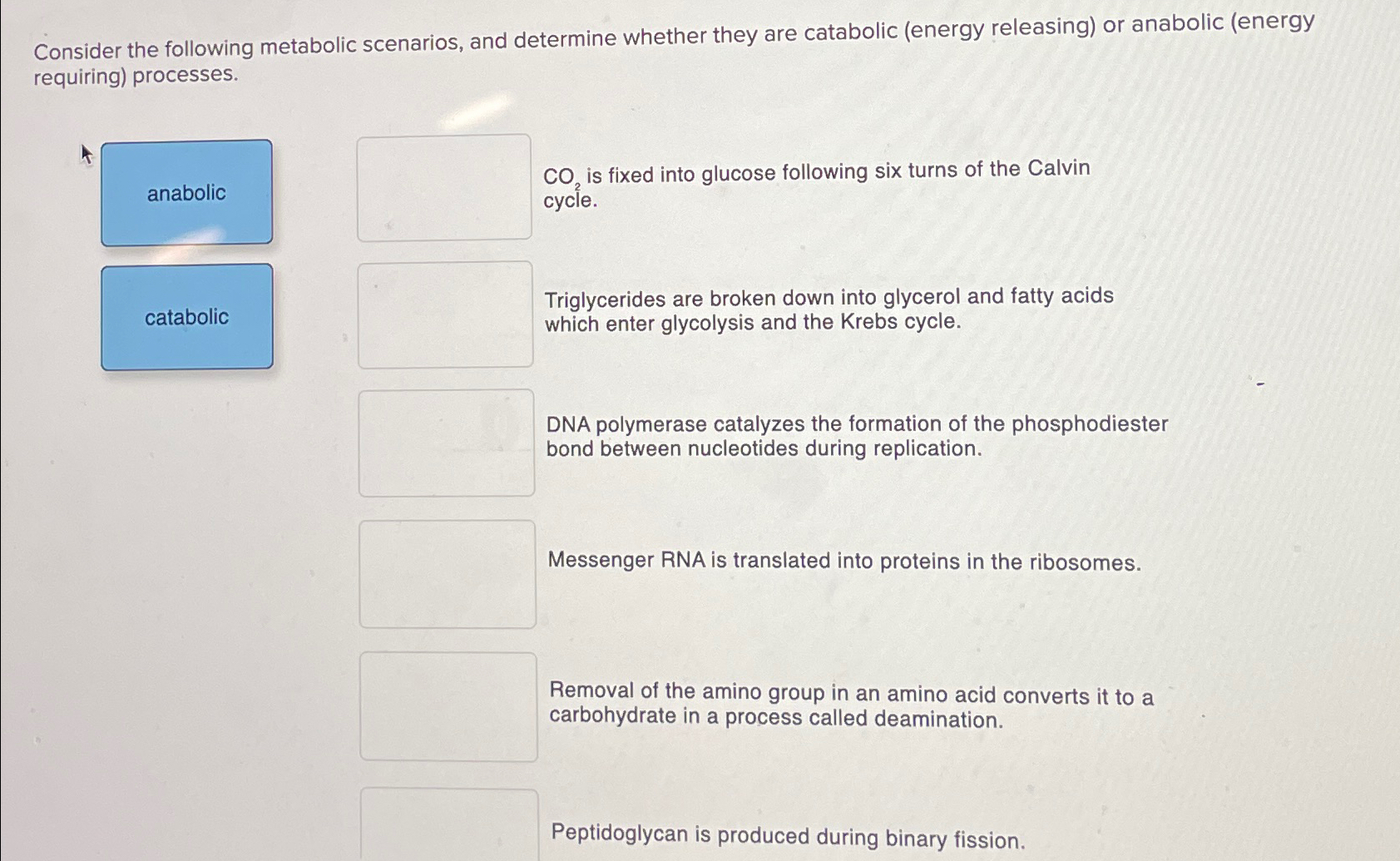 Solved Consider the following metabolic scenarios, and | Chegg.com