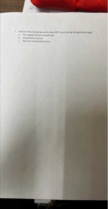 Solved 7. Waich of the following events does not occur | Chegg.com