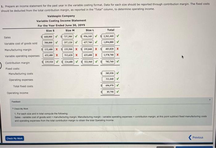 Solved Print Item eBook Segment variable costing Income | Chegg.com
