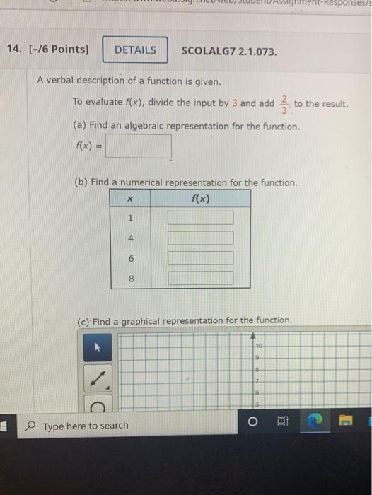 Solved Responses 14. [-76 Points] DETAILS SCOLALG7 2.1.073. | Chegg.com
