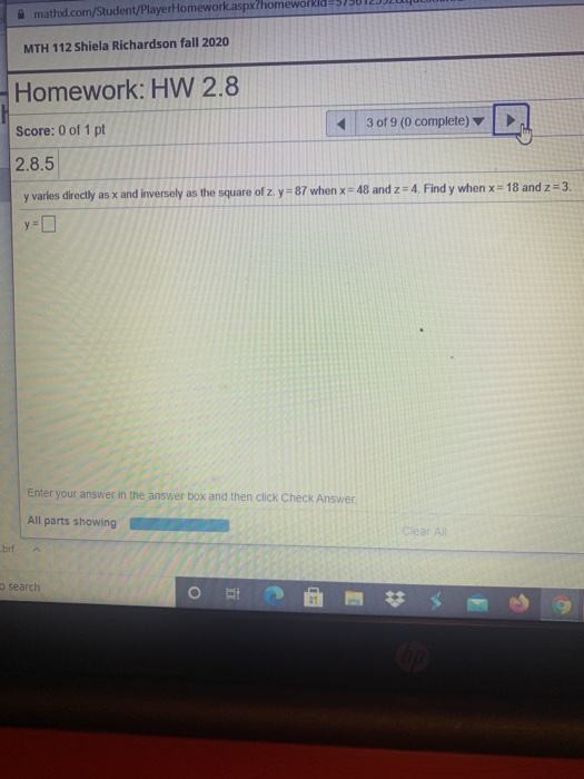 Solved mathd.com/Student/PlayerHomework.aspx?homeworkld MTH | Chegg.com