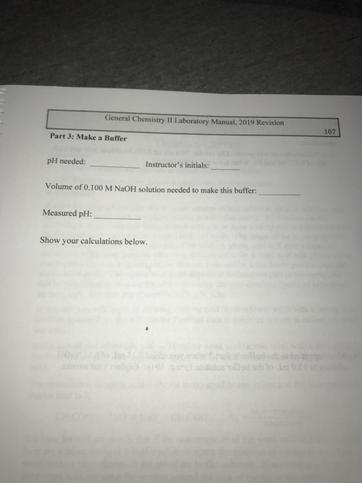General Chemistry II Laboratory Manual, 2019 | Chegg.com