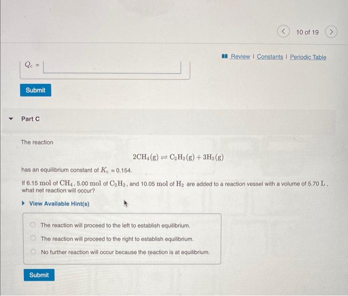The following reaction was carried out in a 3.25 L | Chegg.com