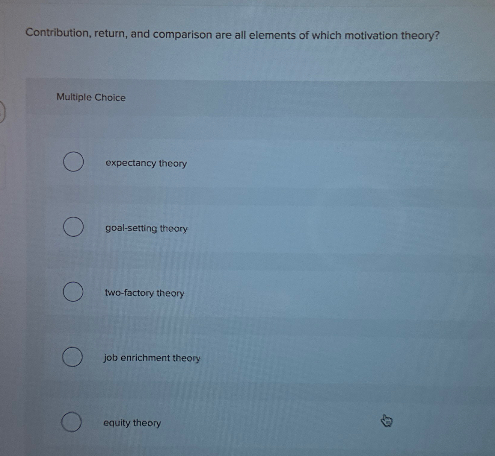 Solved Contribution, return, and comparison are all elements | Chegg.com