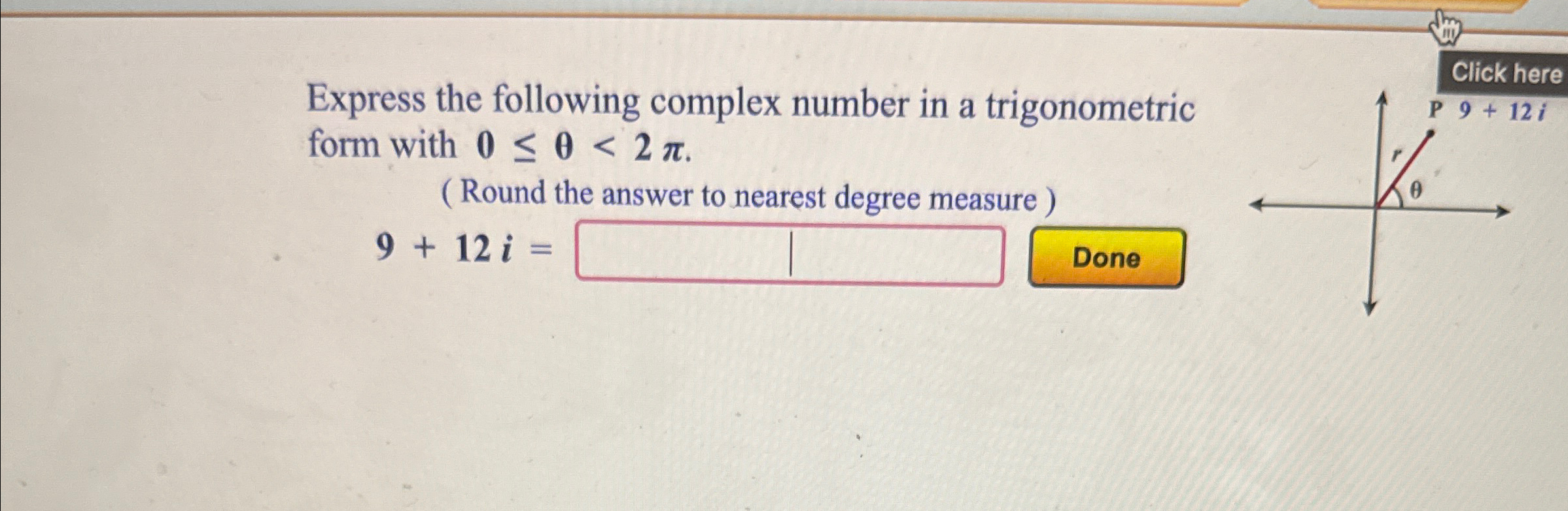 Solved Express the following complex number in a | Chegg.com