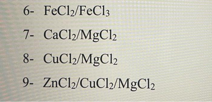 Solved 2- How to analyze the following compounds. Illustrate | Chegg.com