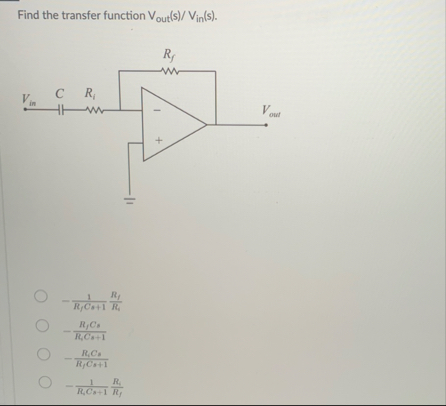 Solved Find the transfer function | Chegg.com