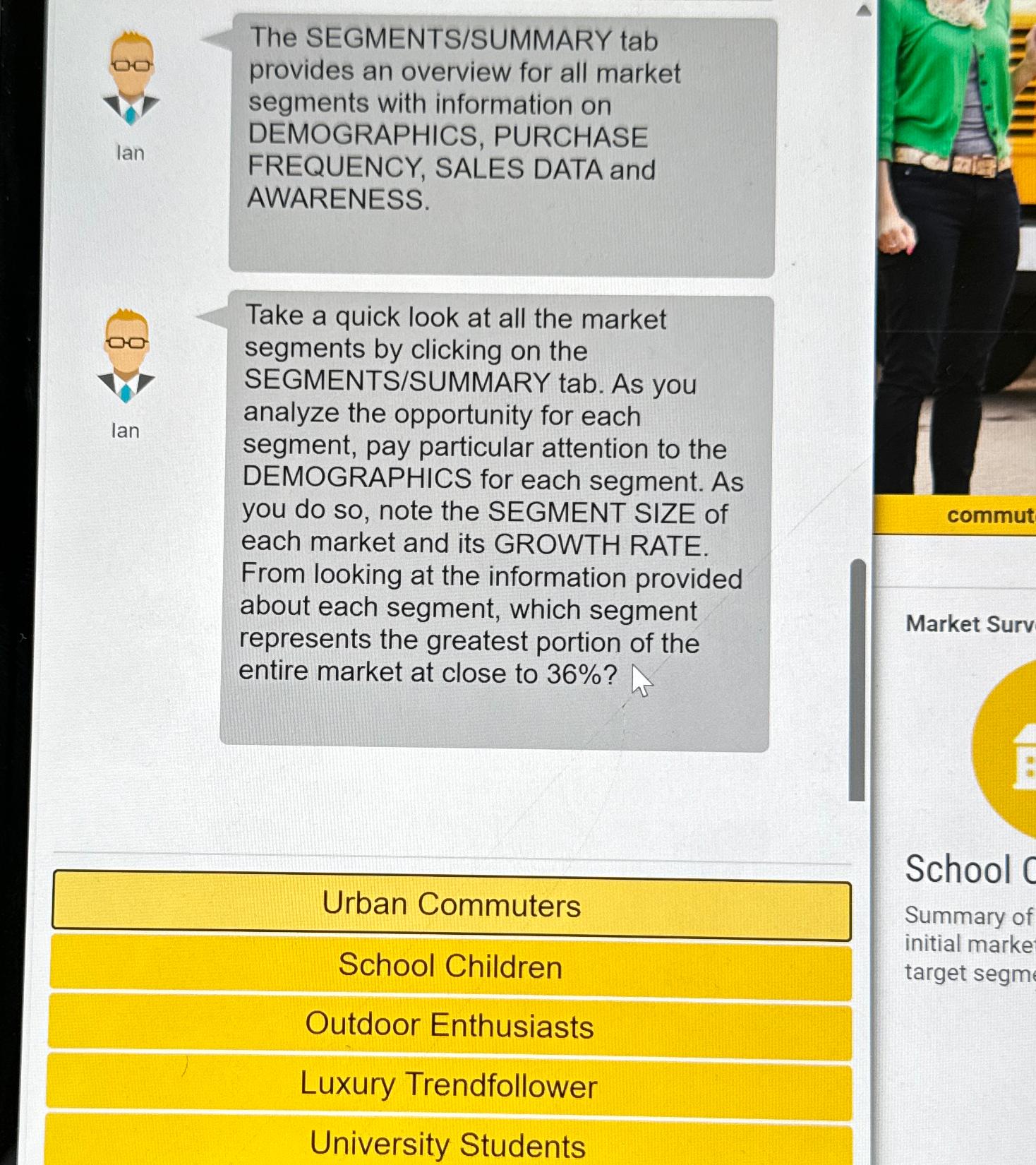 Solved The SEGMENTS/SUMMARY tab provides an overview for all | Chegg.com