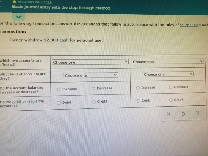 Solved ACCOUNTING CYCLE Basic journal entry with the | Chegg.com