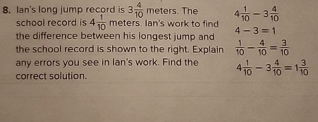 Solved lan's long jump record is 3410 ﻿meters. The school | Chegg.com