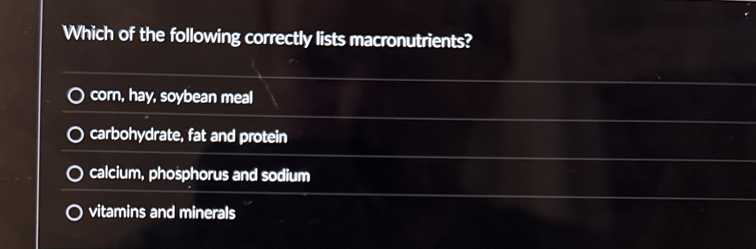 Solved Which of the following correctly lists | Chegg.com