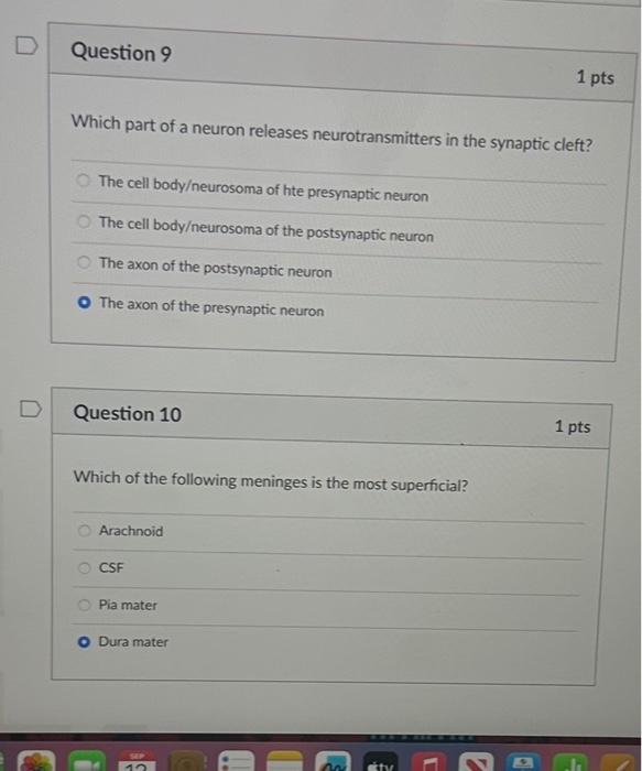 Solved Which part of a neuron releases neurotransmitters in | Chegg.com
