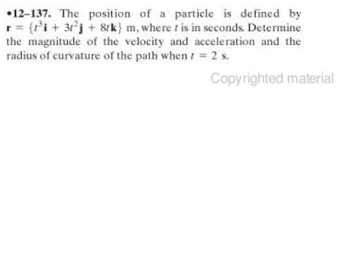 Solved The position of a particle is defined by r = {t3i + | Chegg.com