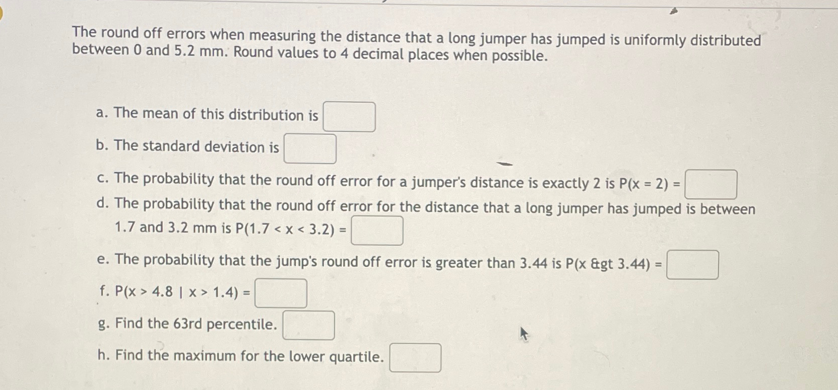 The round off errors when measuring the distance that | Chegg.com