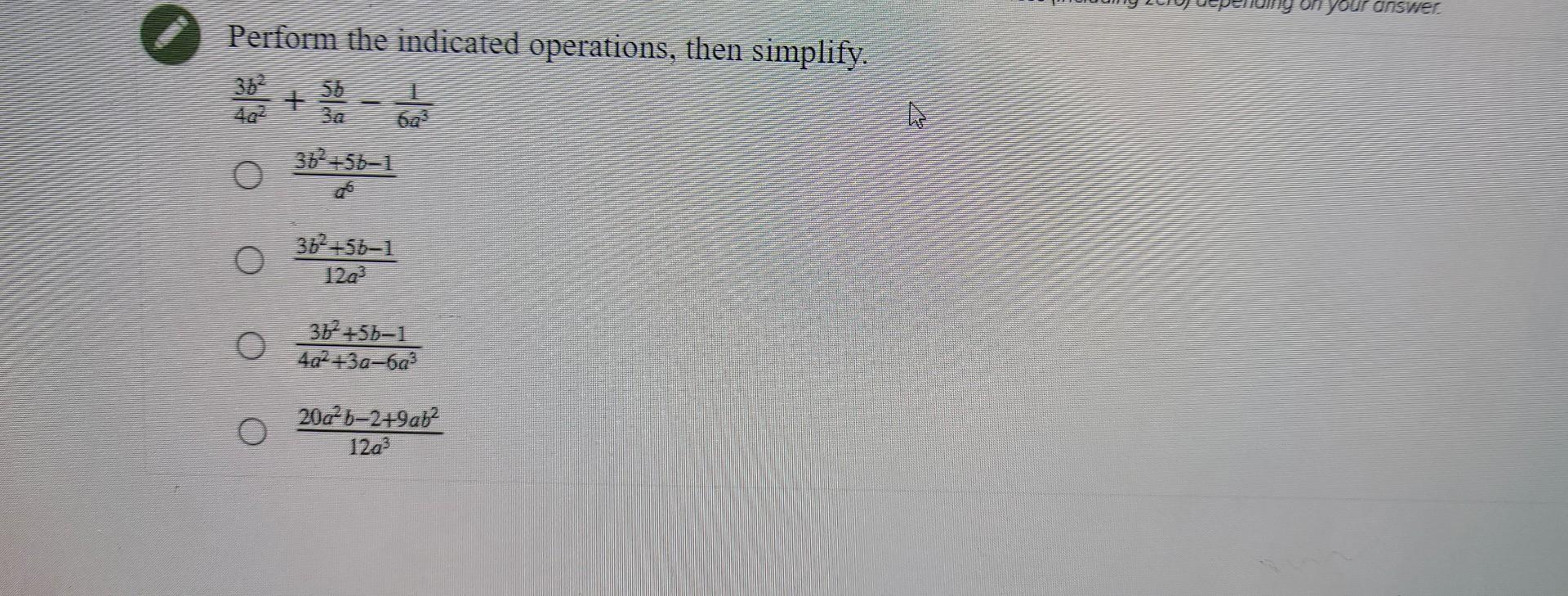 Solved Perform the indicated operations, then simplify. | Chegg.com