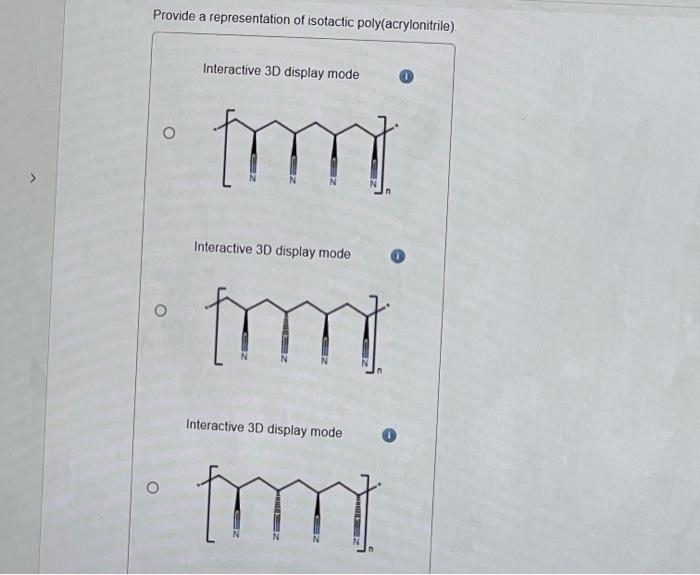 Solved Provide a representation of isotactic | Chegg.com