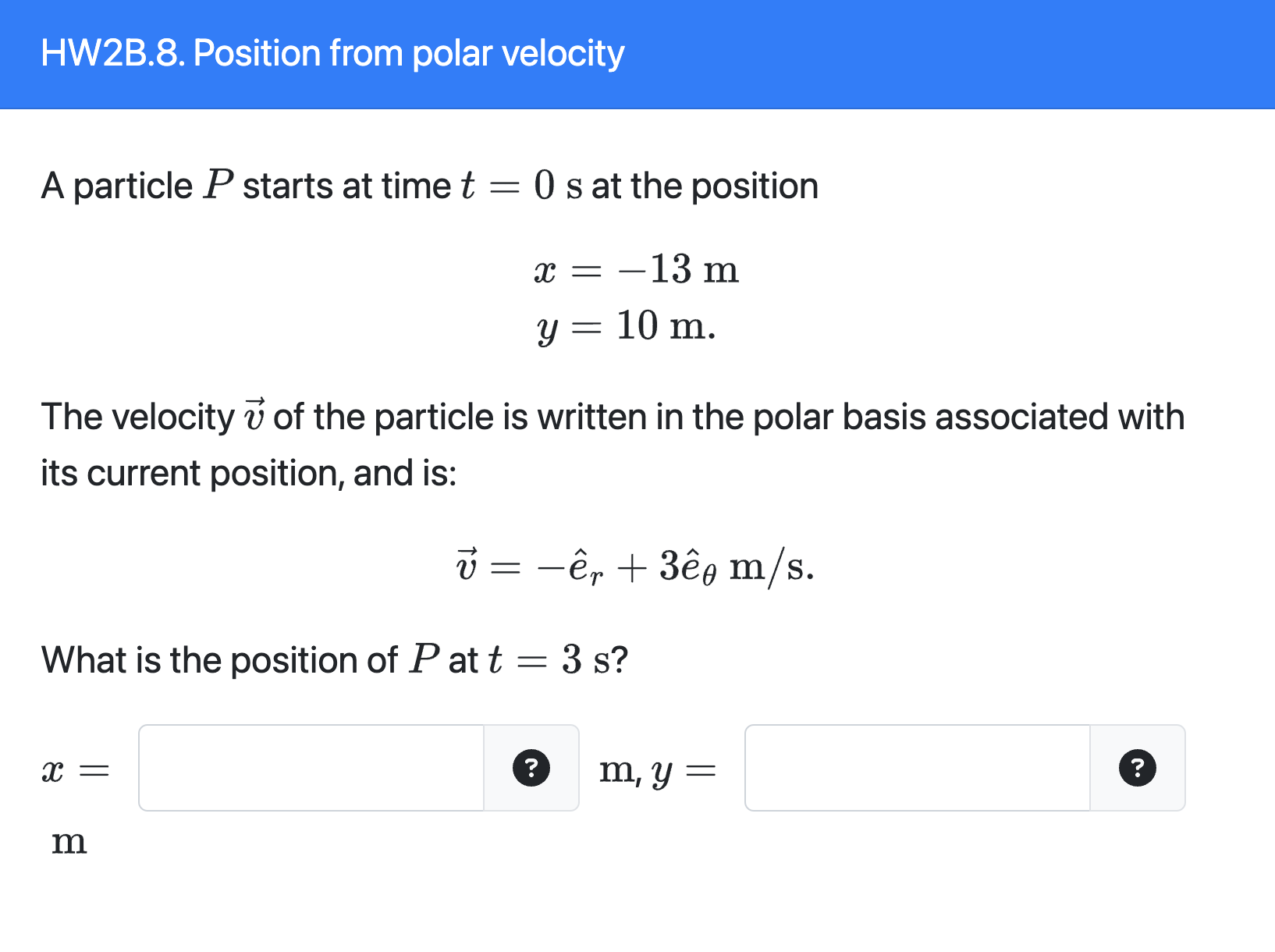 Solved A particle P ﻿starts at time t=0s ﻿at the | Chegg.com