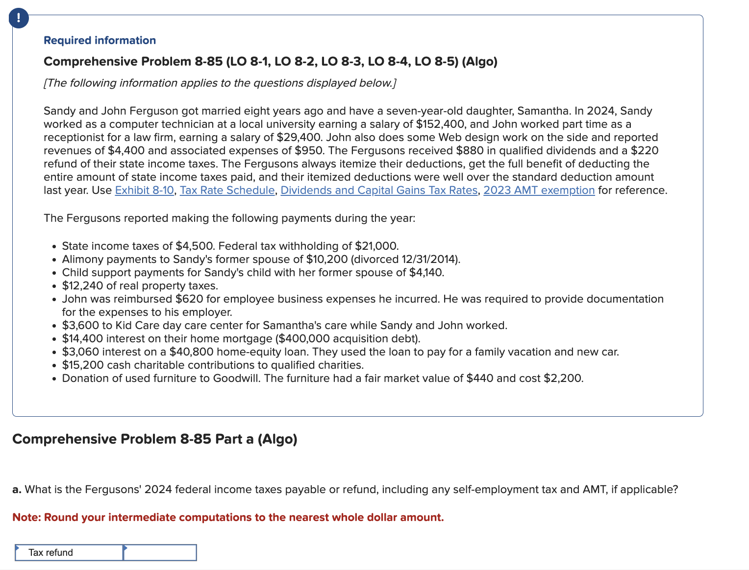 Solved ! ﻿Required information Comprehensive Problem | Chegg.com