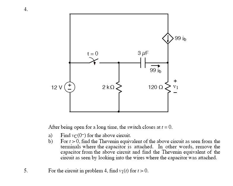 Solved After being open for a long time, the switch closes | Chegg.com