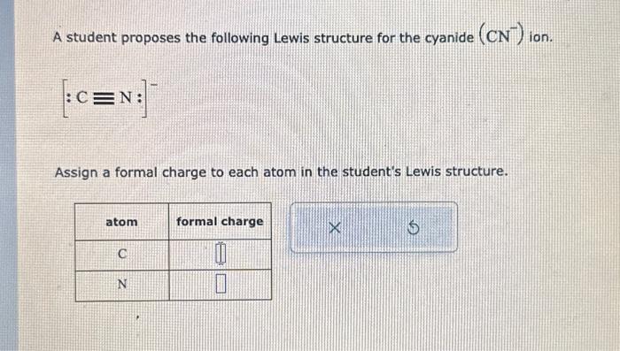 Solved A student proposes the following Lewis structure for | Chegg.com