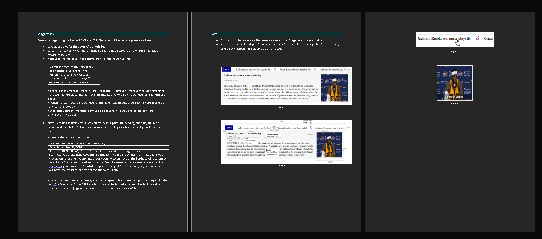 Solved please do this in html and have an external css file | Chegg.com