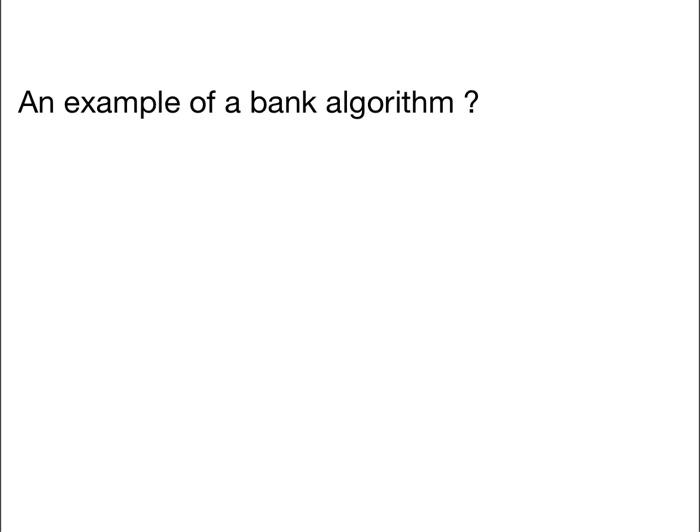 Solved An Example Of A Bank Algorithm