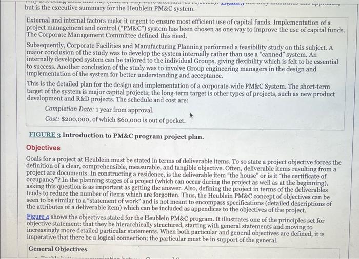 Solved Heublein: Planning a Project Management and Control | Chegg.com