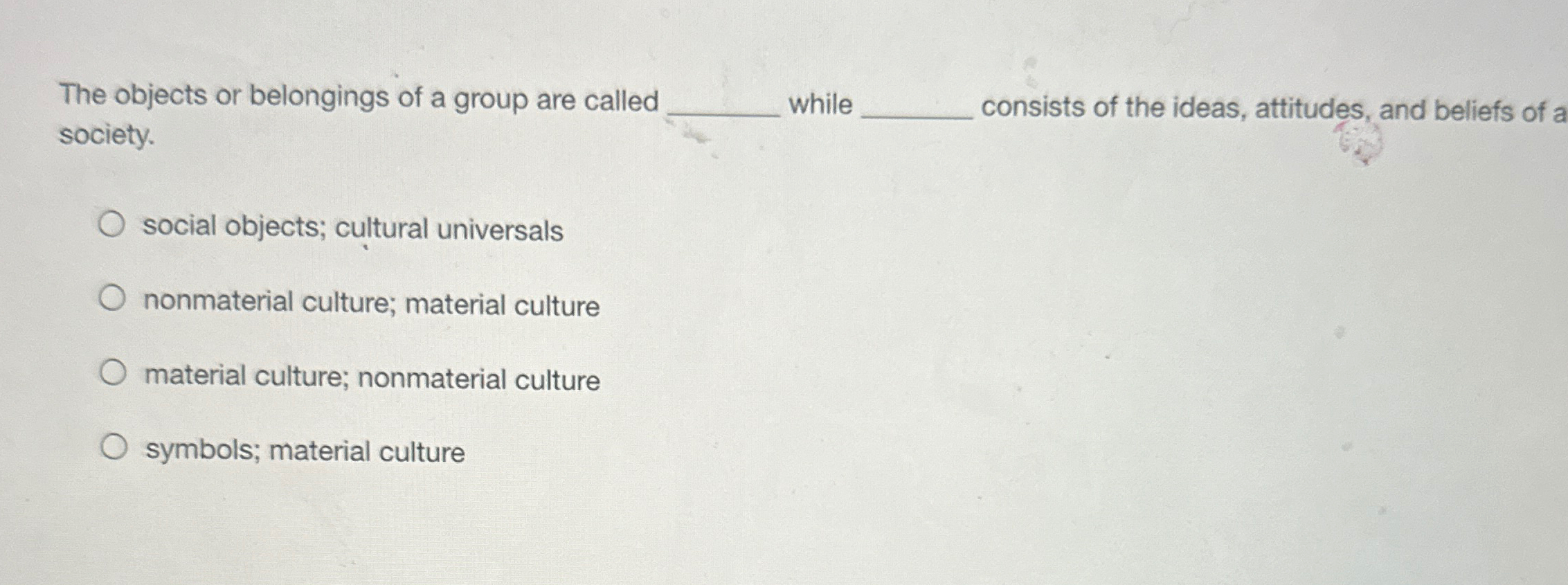 Solved The objects or belongings of a group are called | Chegg.com