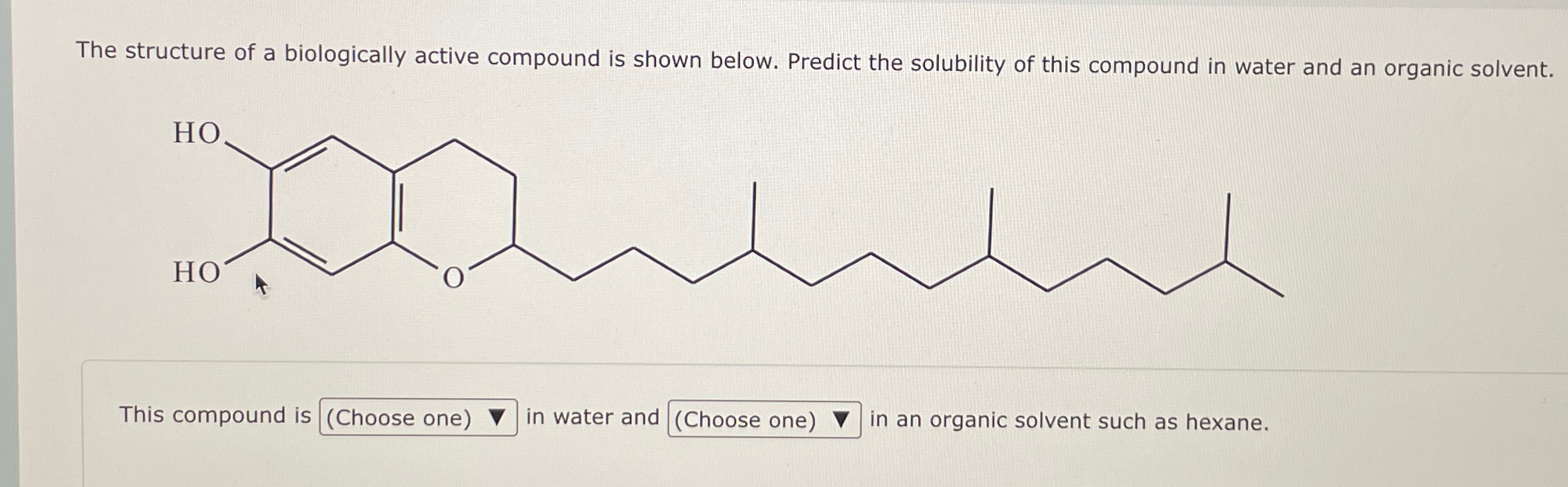 Solved The structure of a biologically active compound is | Chegg.com