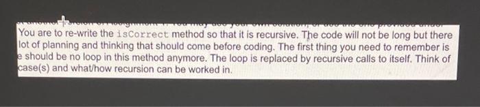 Solved please write code in java using recursion must | Chegg.com