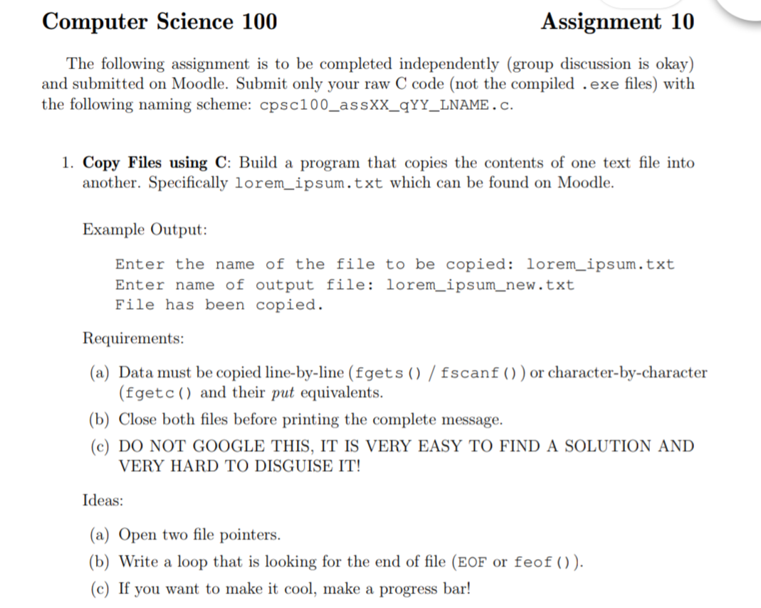 Solved The following assignment is to be completed | Chegg.com