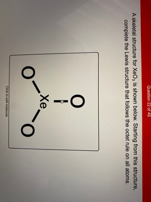Xeo3 Lewis Dot Structure